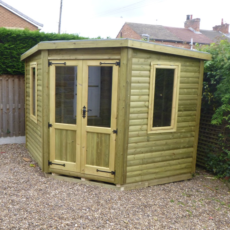 Heavy Duty Corner House Loglap | Summerhouse | Jons Sheds